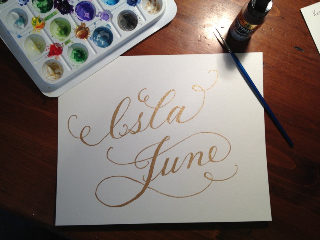 Personalized Calligraphy Name Print for Framing by Robyn Love - Etsy