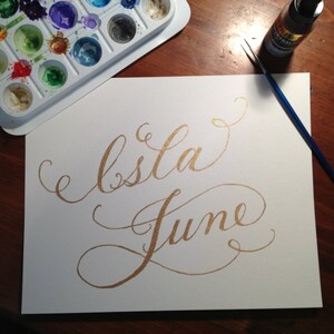 Personalized Calligraphy Name Print for Framing by Robyn Love FREE ...