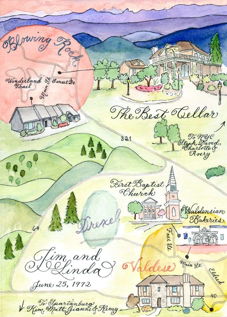 Biddle Mansion, Tarrytown New York Venue Wedding Map by Robyn Love ...
