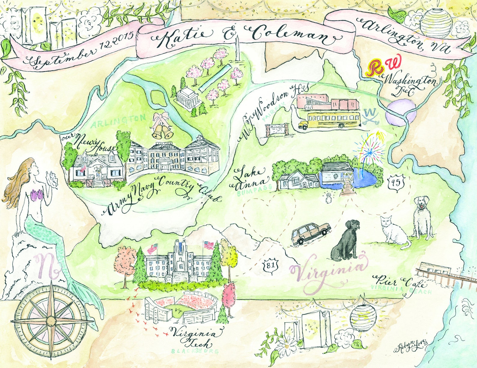 Watercolor Medium Travel Map DIY Print at Home or Order - Etsy