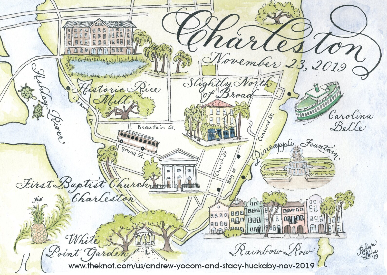 Biddle Mansion, Tarrytown New York Venue Wedding Map by Robyn Love ...
