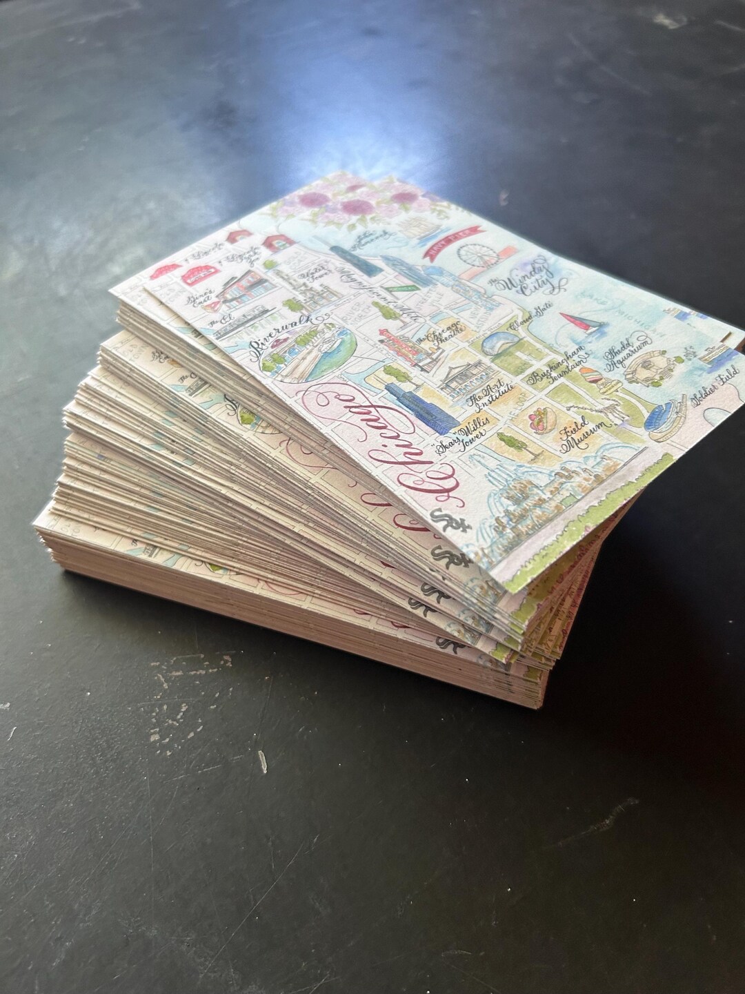 Bulk Prints of My Watercolor Maps for Weddings - 25 Prints - Any Map in ...