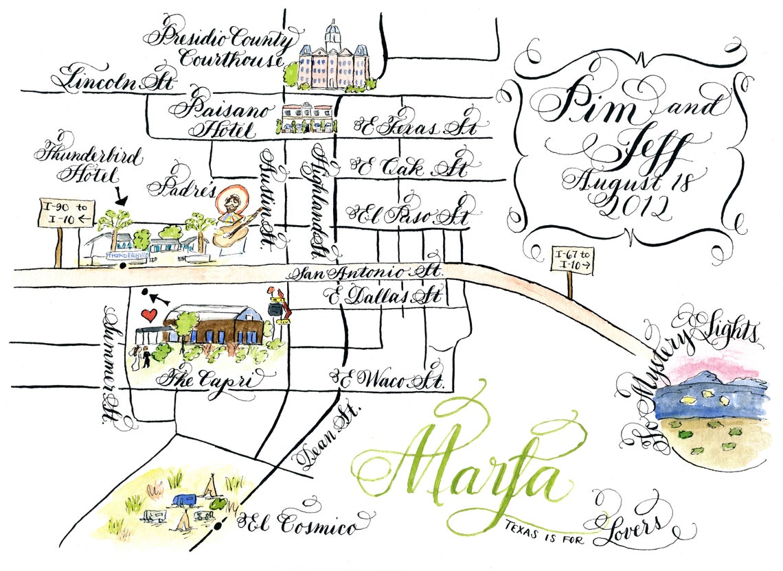 Partial Watercolor Wedding Map DIY Print at Home or Order - Etsy