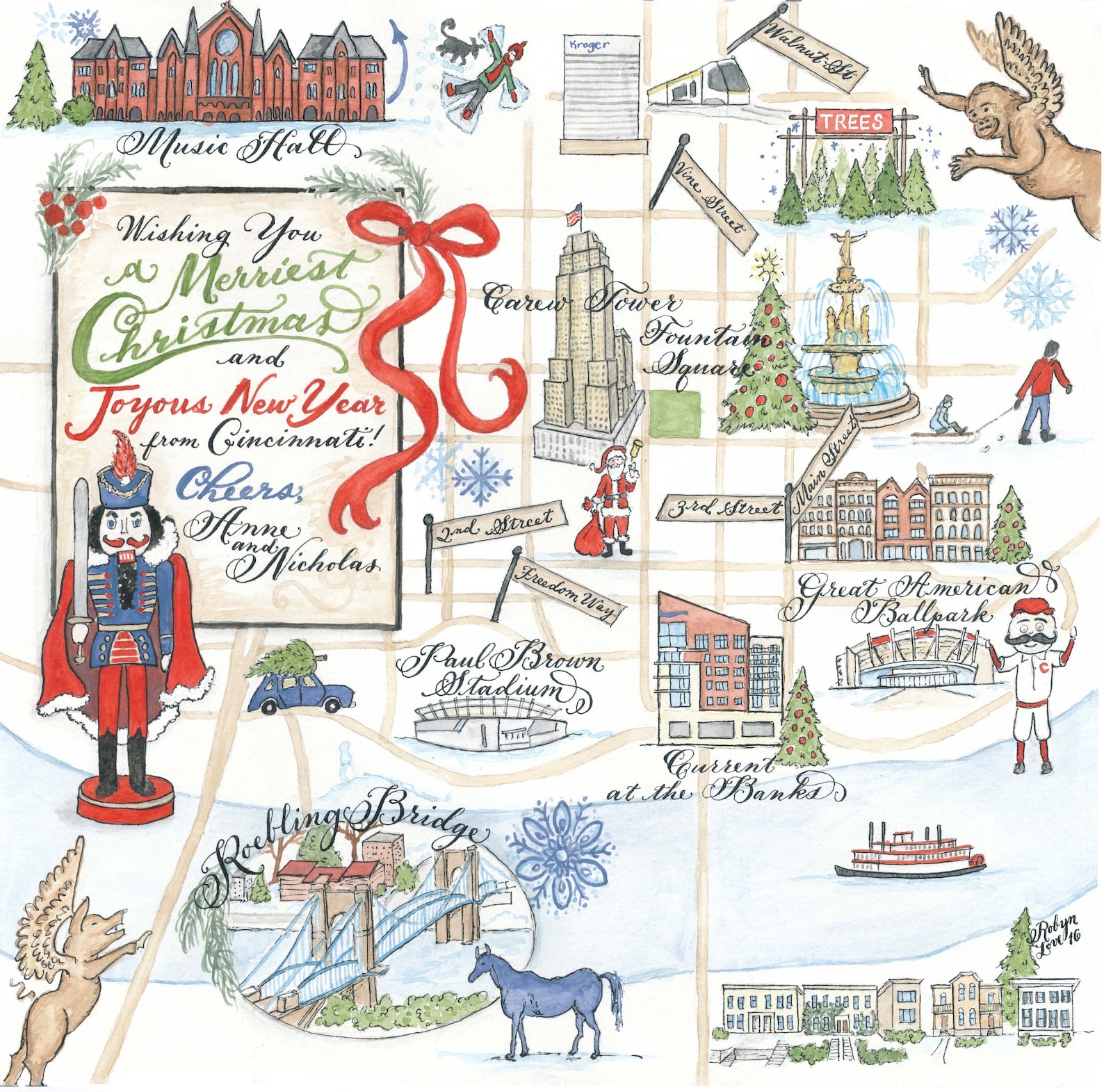 Wedding Map Size Medium Custom and Hand-painted Europe Denmark, Italy ...