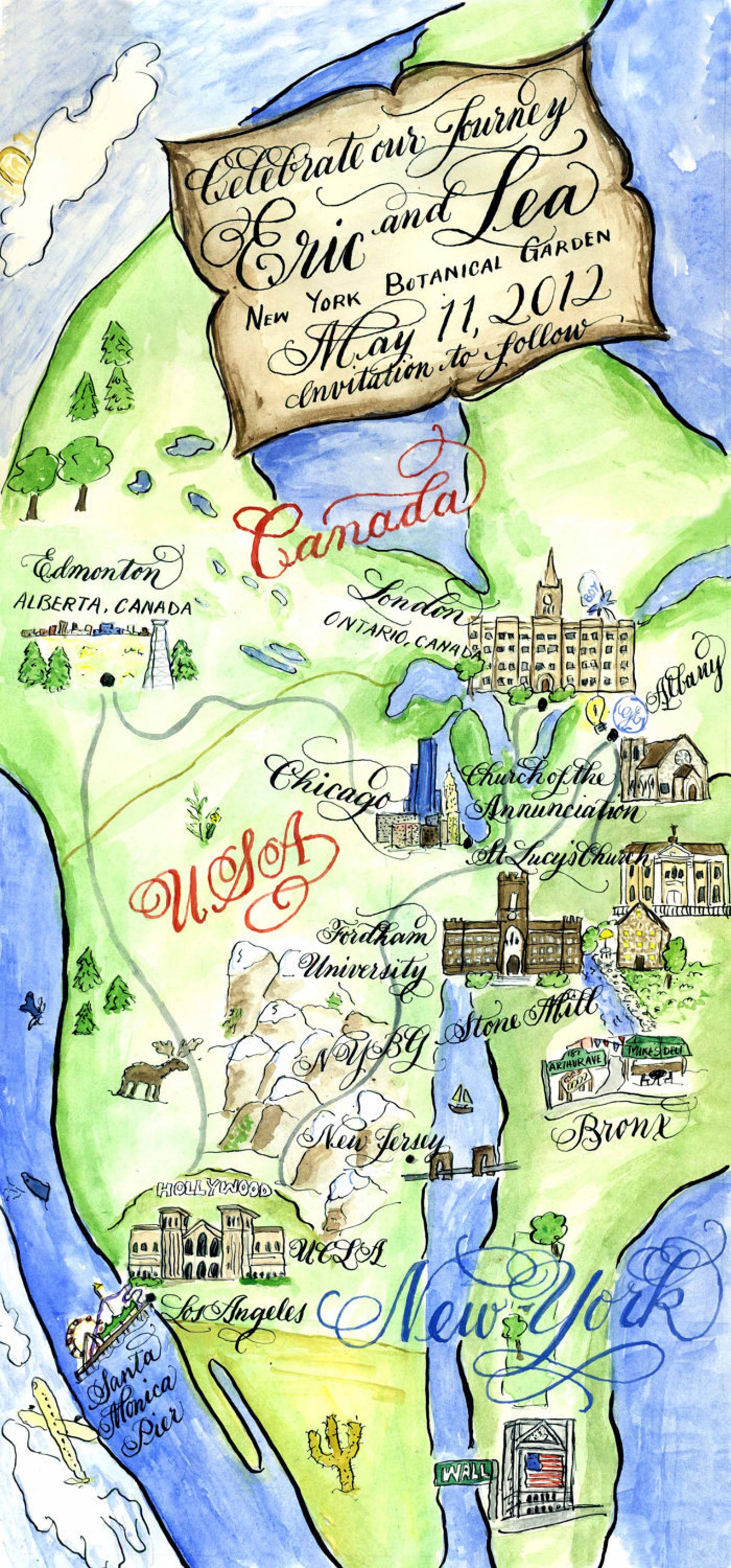 Watercolor Medium Travel Map DIY Print at Home or Order - Etsy