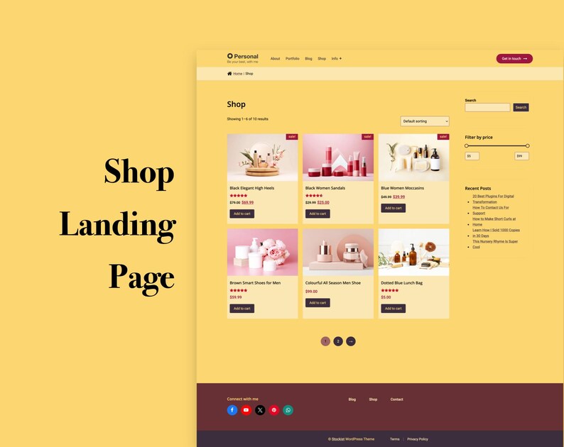 Minimalist Elementor Template for Personal Portfolio Lifestyle Trainer ...