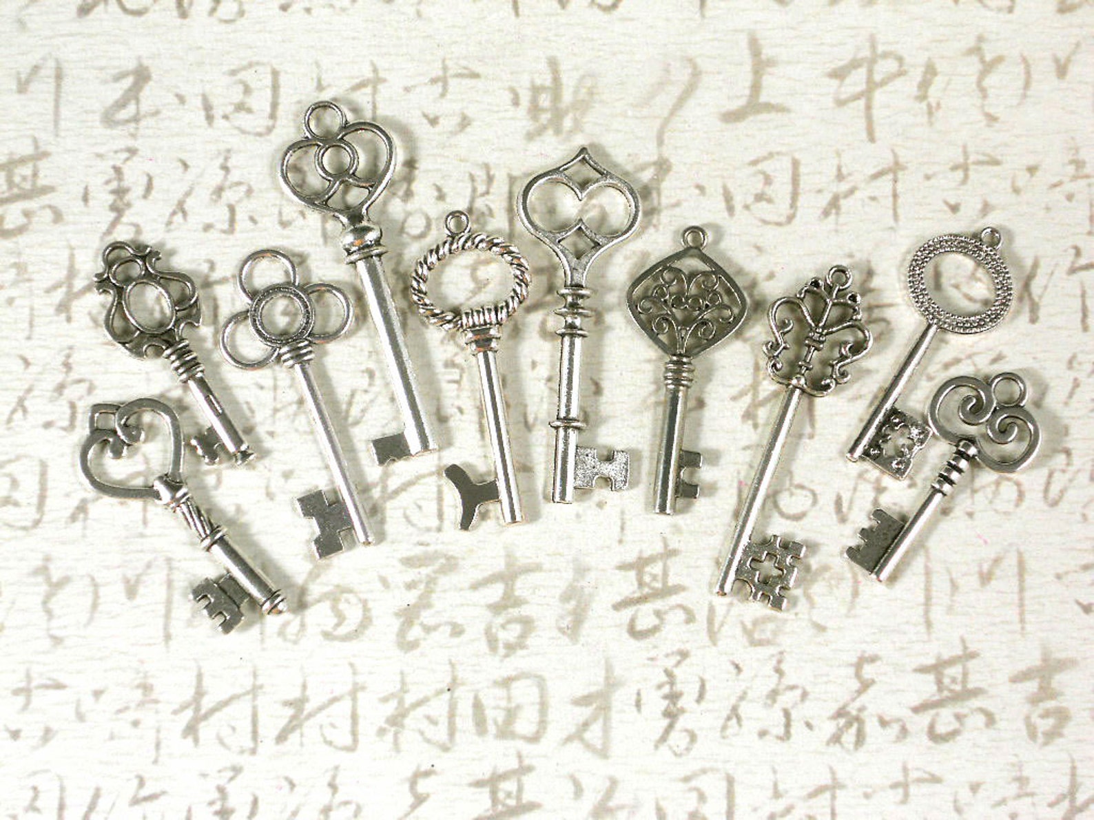 100 Wedding Keys Ultimate Collection Silver Skeleton M to L - Etsy