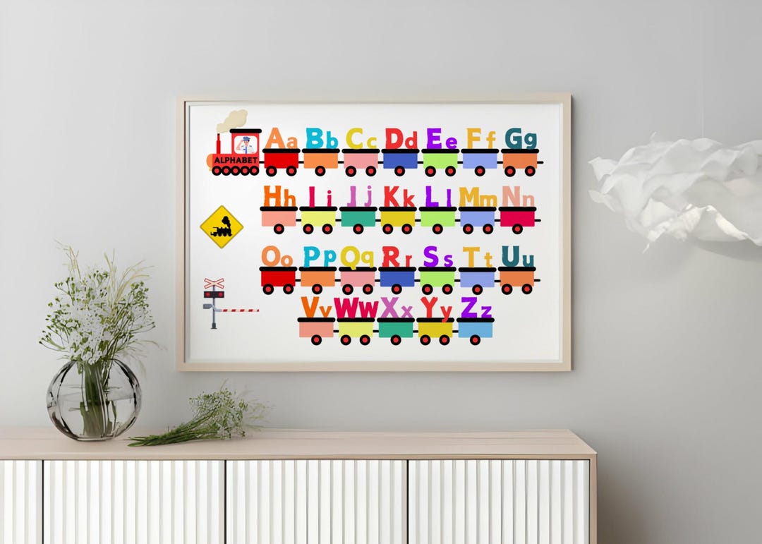 Train Alphabet, Childrens Alphabet, Train Letters, Kids Alphabet ...