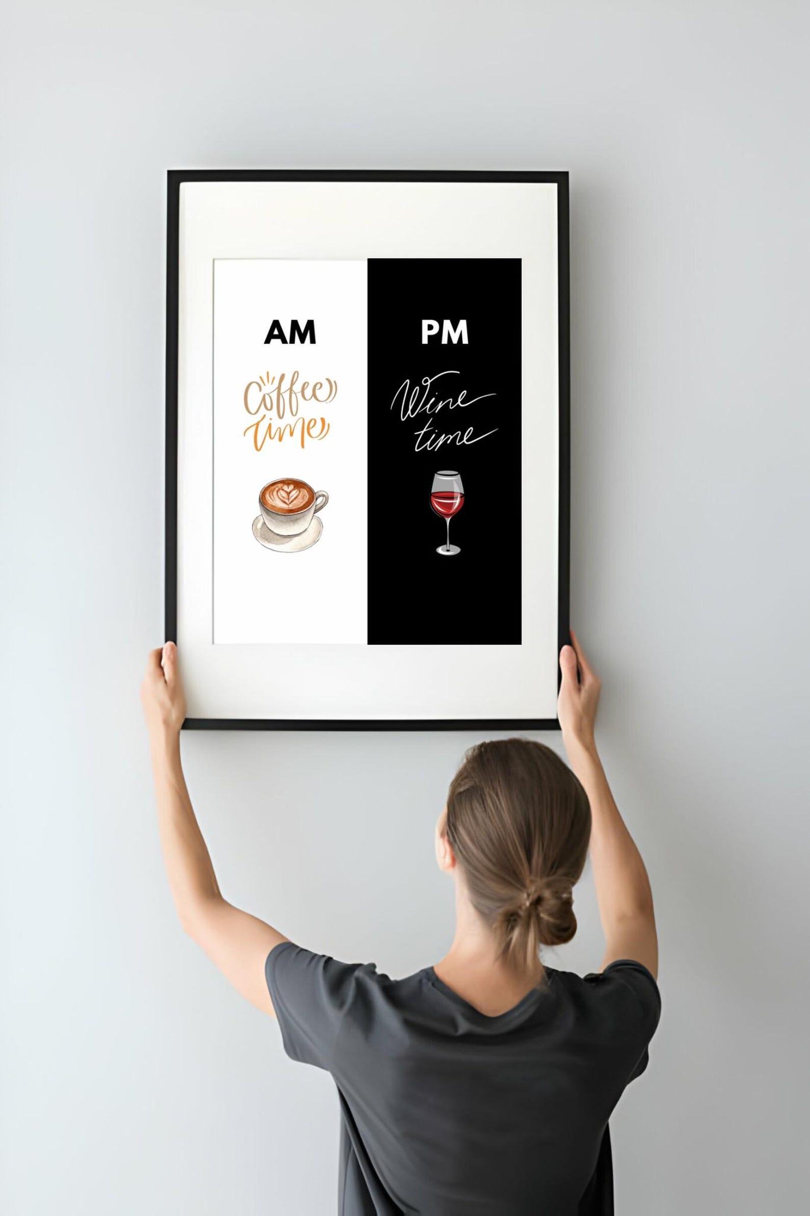 AM PM Coffee Definition, Am Pm Sign, Printable Wall Art, Coffee Sign ...
