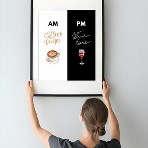 AM PM Coffee Definition, Am Pm Sign, Printable Wall Art, Coffee Sign ...