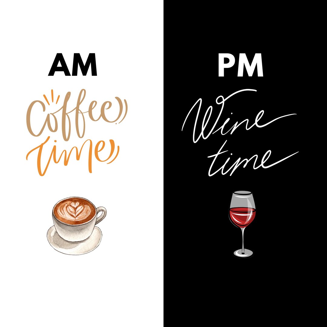 AM PM Coffee Definition, Am Pm Sign, Printable Wall Art, Coffee Sign ...