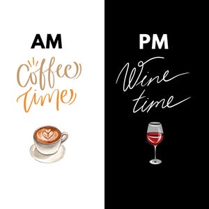 AM PM Coffee Definition, Am Pm Sign, Printable Wall Art, Coffee Sign ...