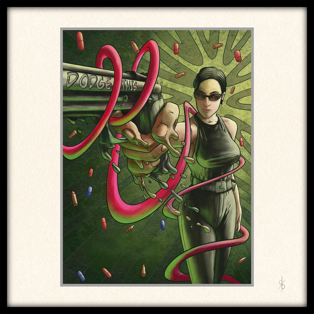 Matrix Fanart Illustration & Handmade Printing - Etsy