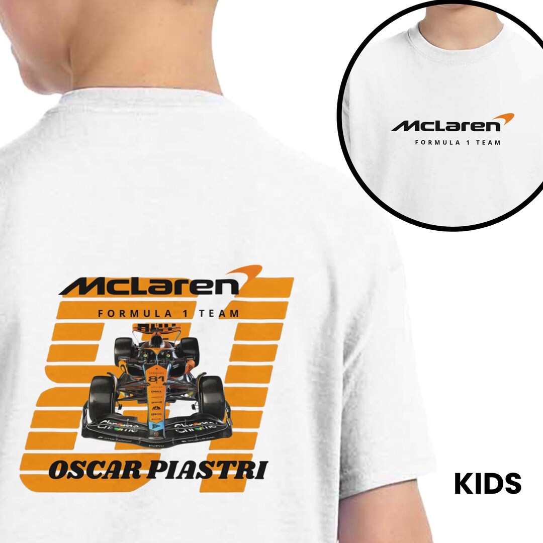 Kids Oscar Piastri 81 Mclaren F1 2025 Unisex T-shirt | Formula 1 ...