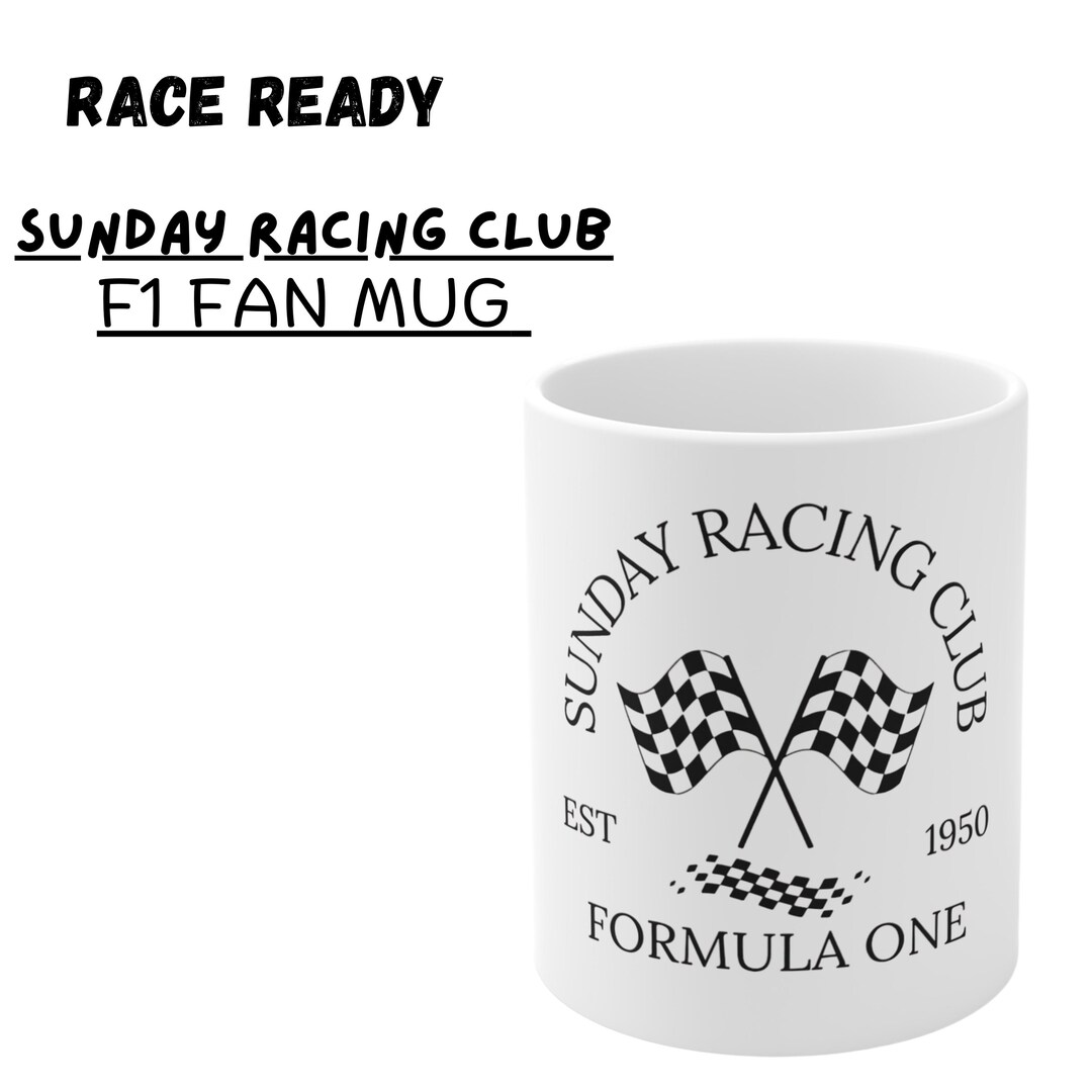 Formula 1 Mug, Sunday Racing Club. F1 Gifts. F1 Mugs - Etsy