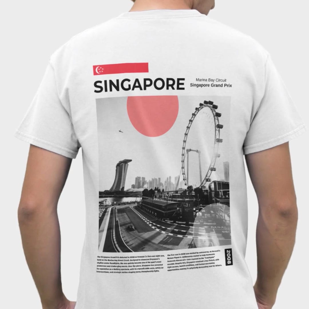 Singapore GP Formula 1 T-shirt | Unisex F1 Clothing - Etsy