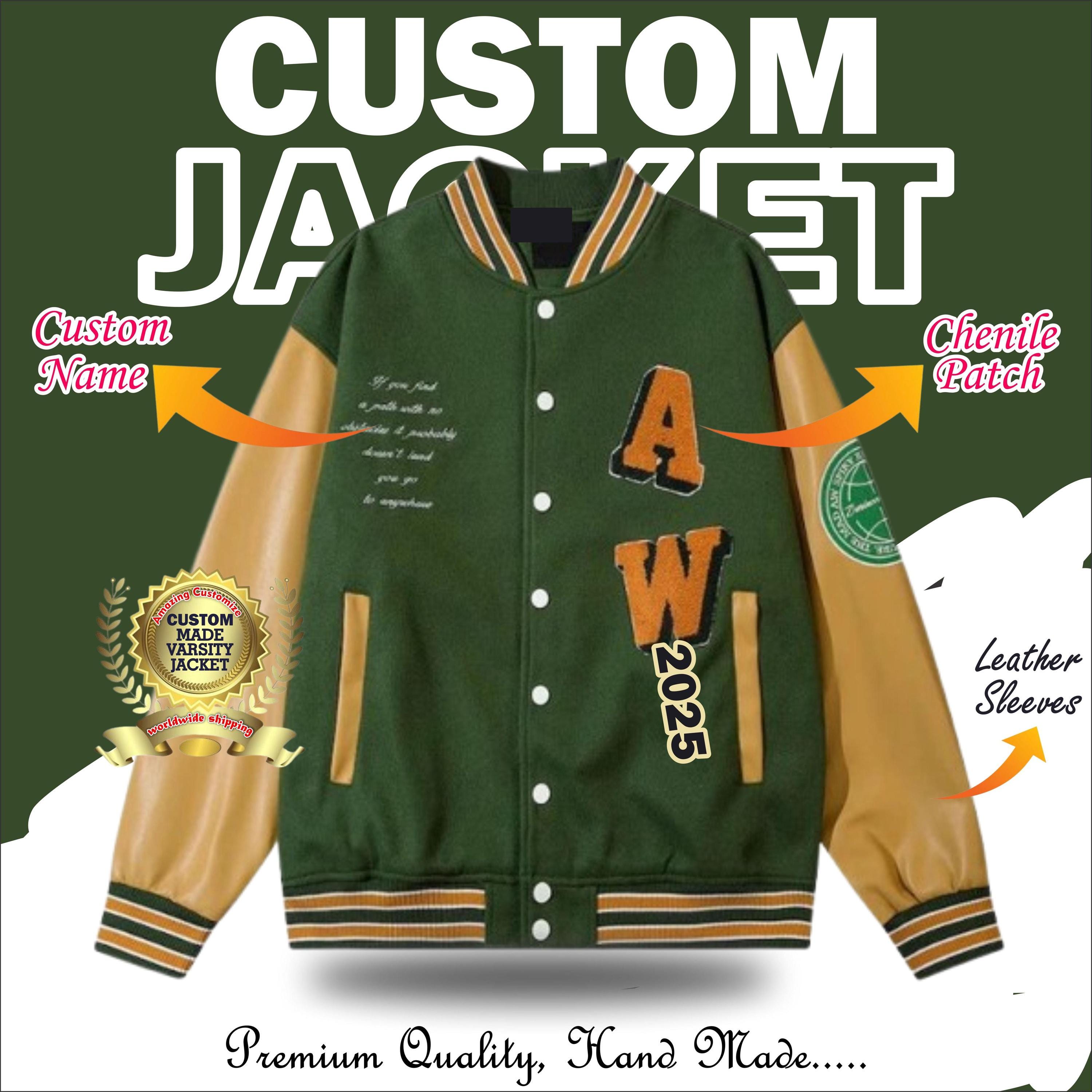 Design Your Own Varsity Letterman Jacket With Embroidery & Chenille ...