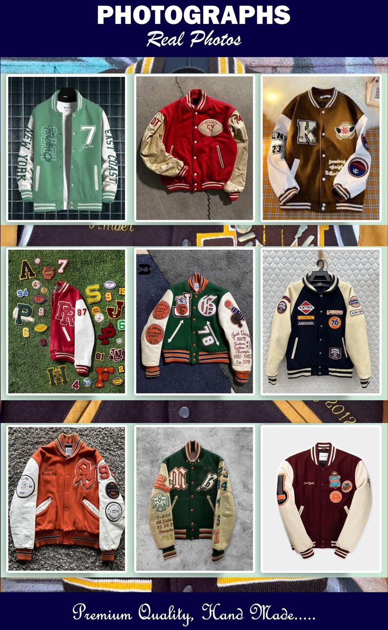Design Your Own Varsity Letterman Jacket With Embroidery & Chenille ...