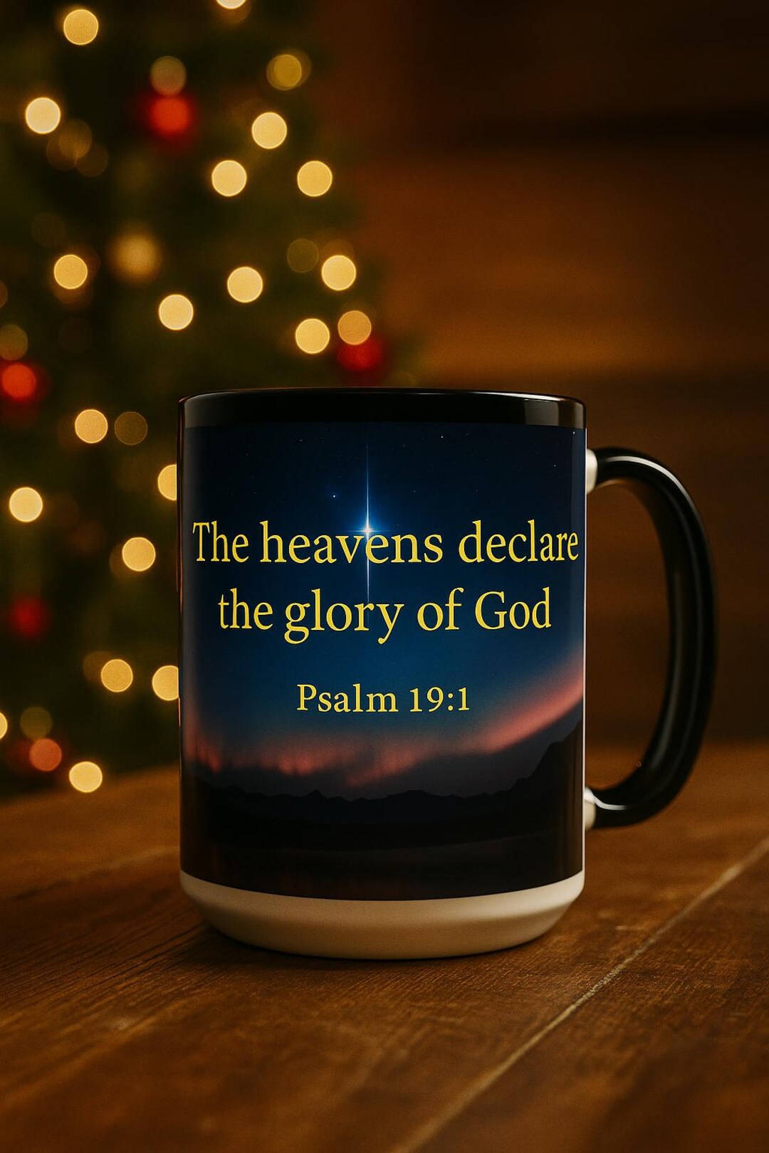 Psalm 19:1 Scripture Mug -the Heavens Declare the Glory of God - 15oz ...