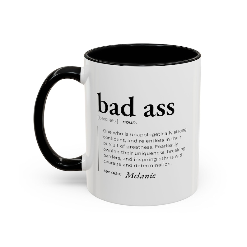 Bad Ass Custom Name Mug, Empowering Gift for Coworkers, Moms ...