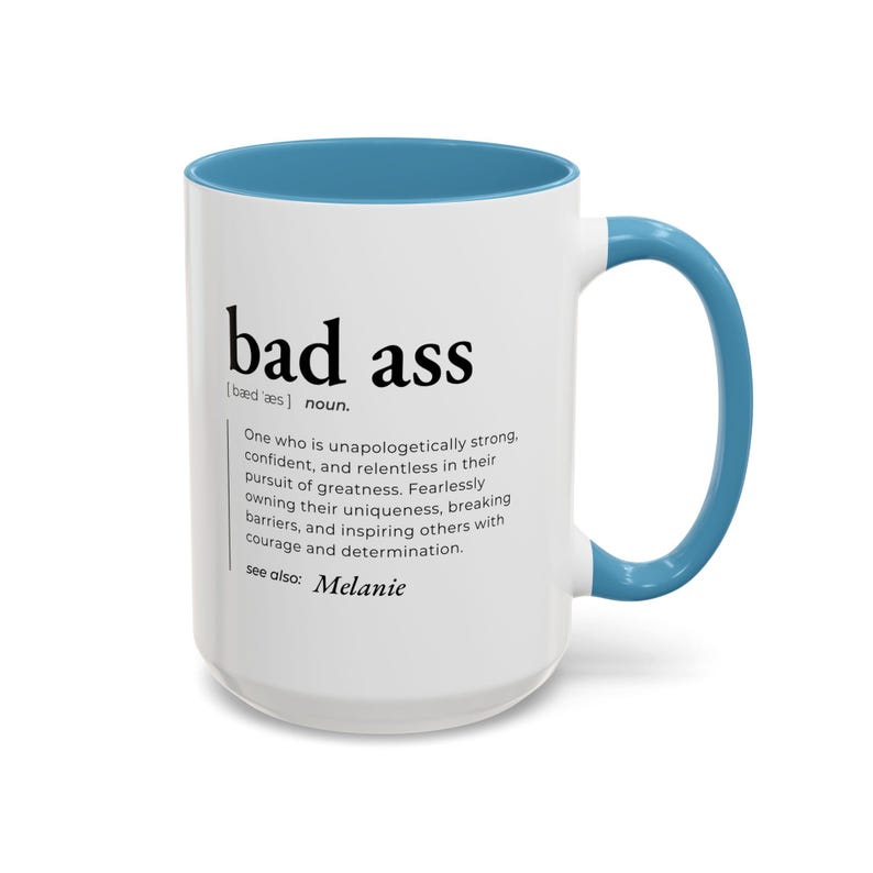 Bad Ass Custom Name Mug, Empowering Gift for Coworkers, Moms ...