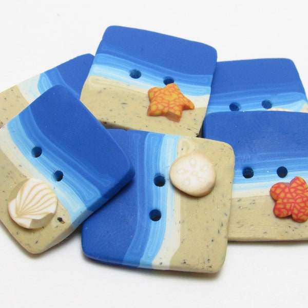 Beach Theme Buttons - Etsy