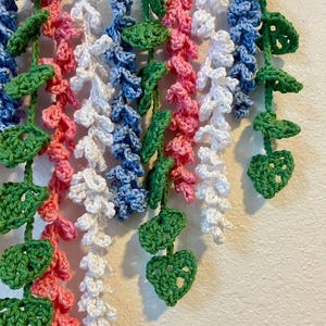 Crochet Pattern: Wisteria Wall Hanging | Flower Fairy Garland Artsy ...