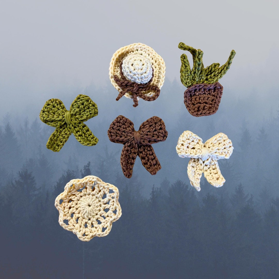 Crochet Cottagecore Magnets | Cute Magnets Set of 6 - Etsy