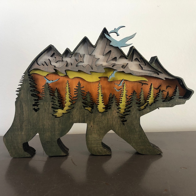 Layered Wood Art - Etsy