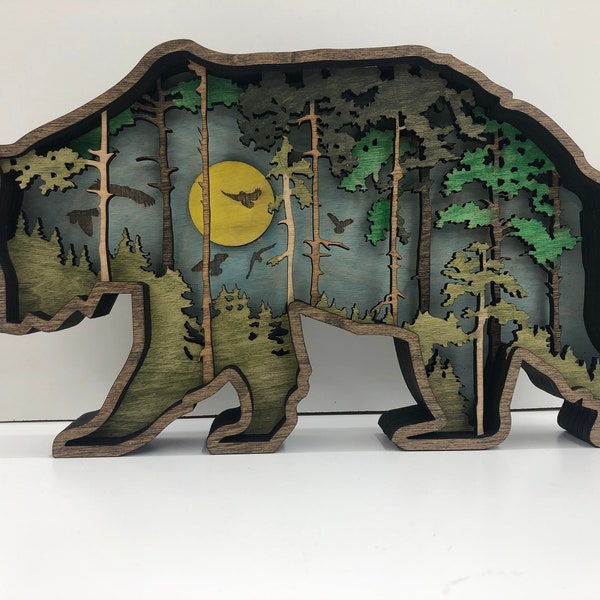 Layered Wood Art - Etsy