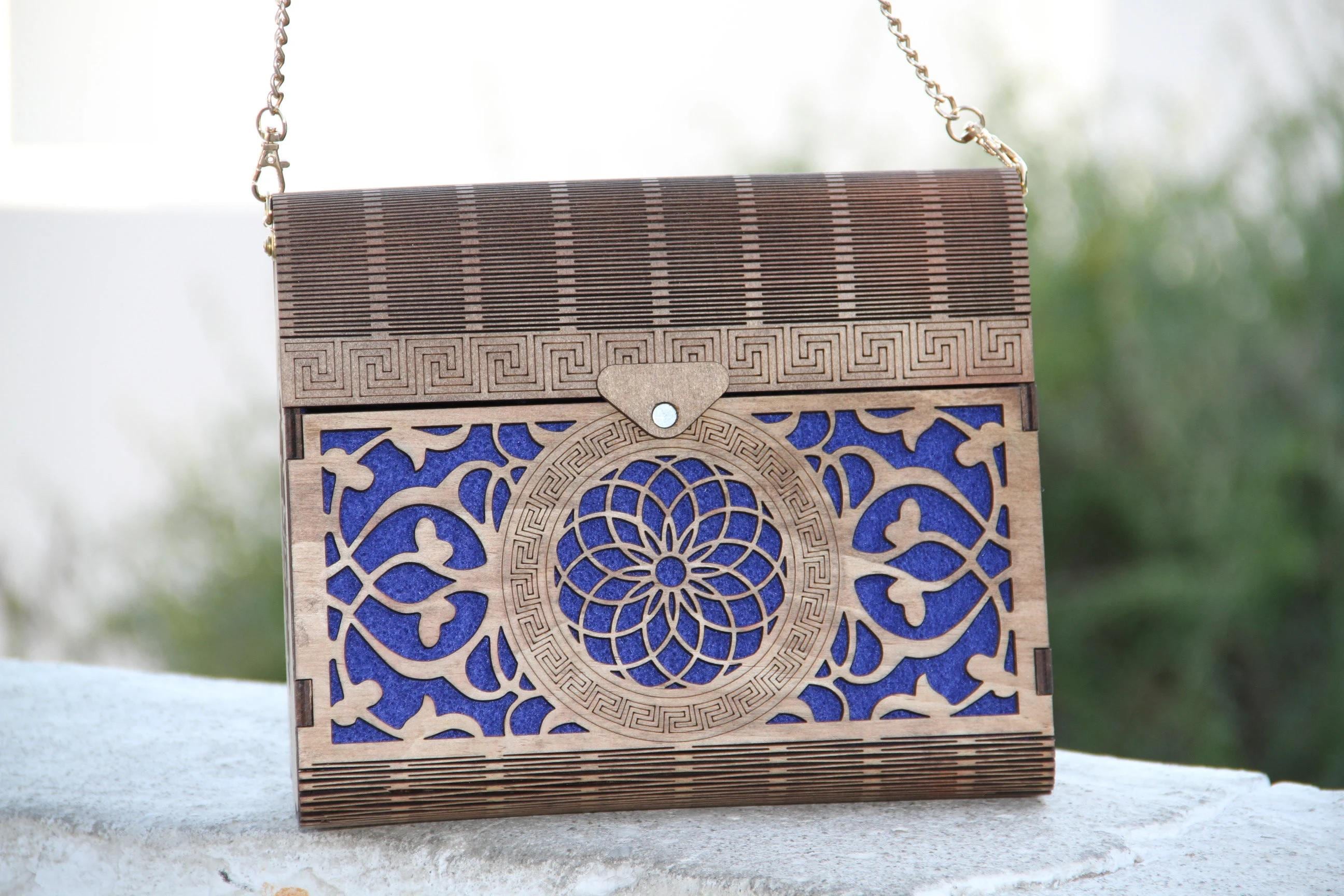 Lasercut Purse Svg,living Hinge Bag Svg,christmas Laser Cut Files ...