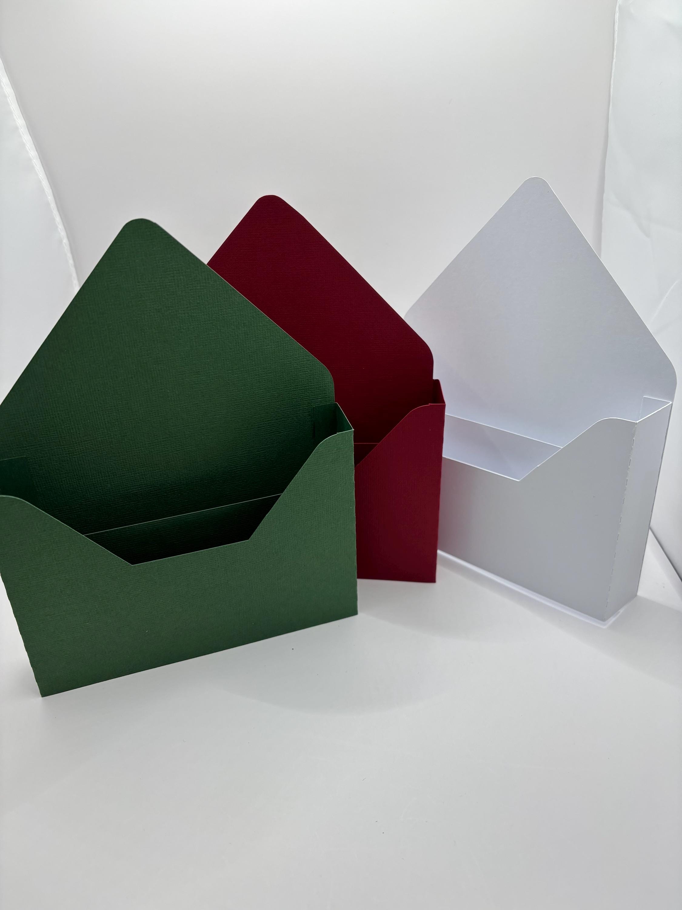 Envelope Pop-up Card Making Kit | Christmas Floral Paper Piecing (set ...
