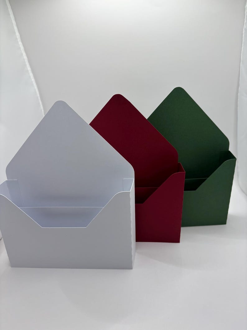 Envelope Pop-up Card Making Kit | Christmas Floral Paper Piecing (set ...