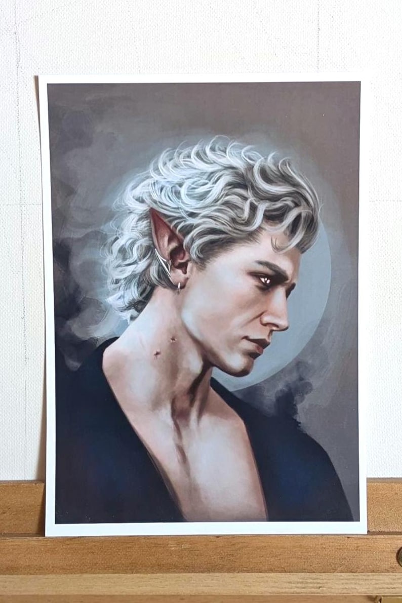 Astarion Art Print Baldur's Gate 3 - Etsy