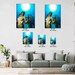 Underwater Mermaid Statue Canvas Print, Beach House Decor - Etsy