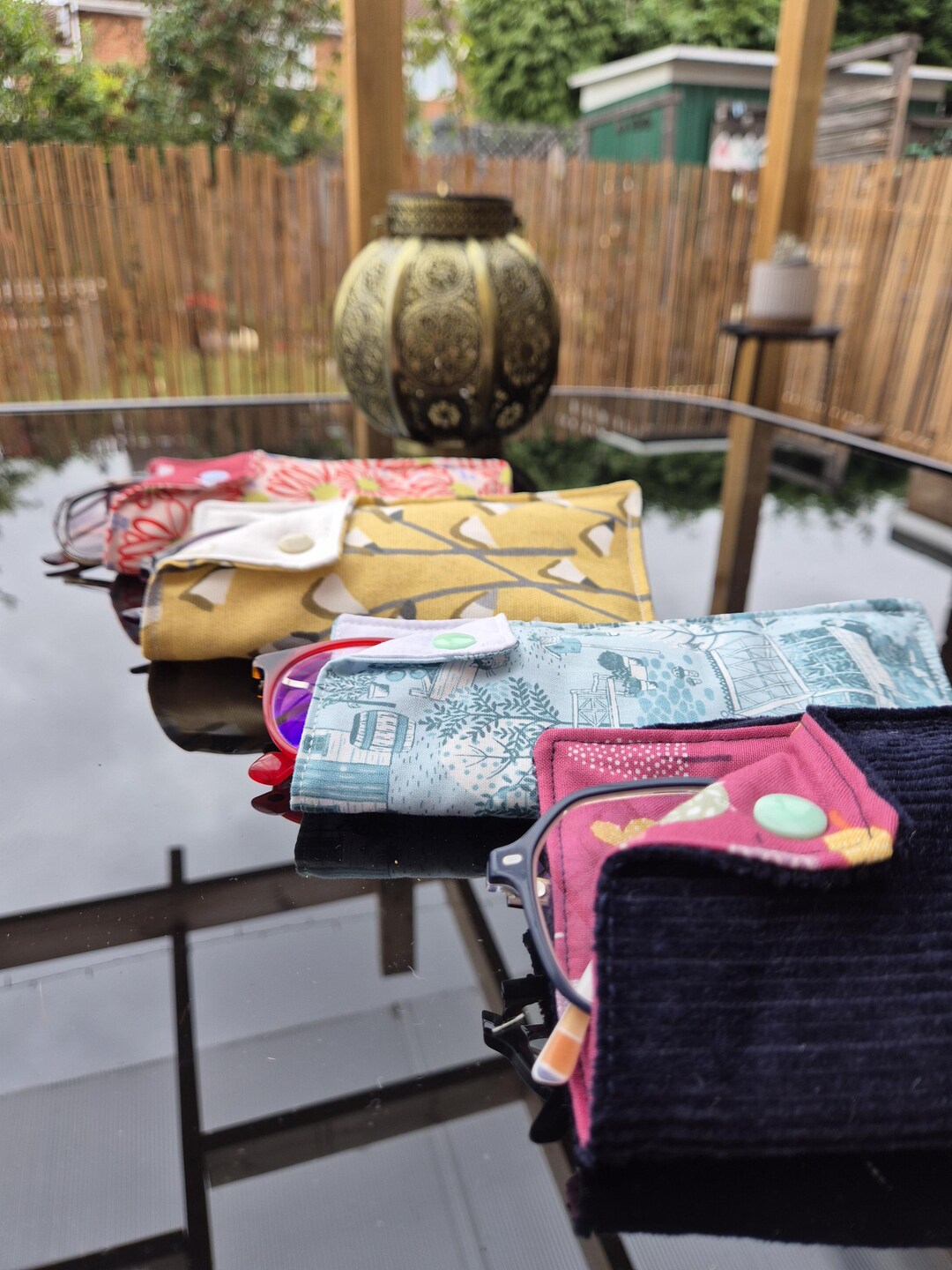 Upcycled Fabric Glasses Case: Funky Bright Colors, Handmade - Etsy