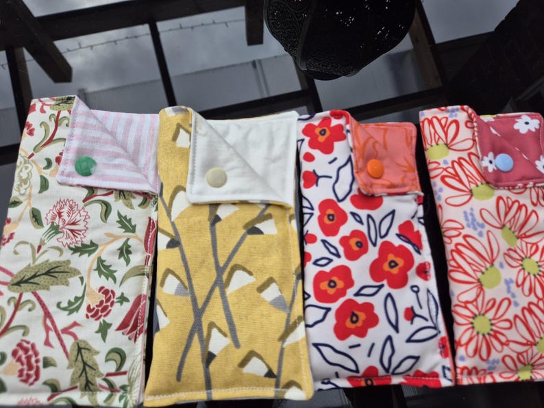 Upcycled Fabric Glasses Case: Funky Bright Colors, Handmade - Etsy