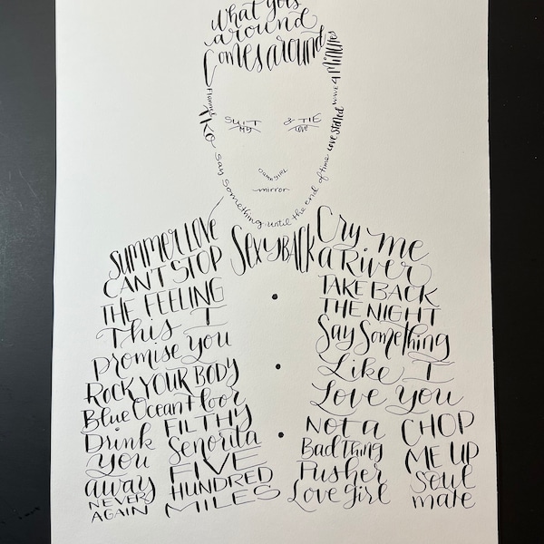 Justin Timberlake - Etsy