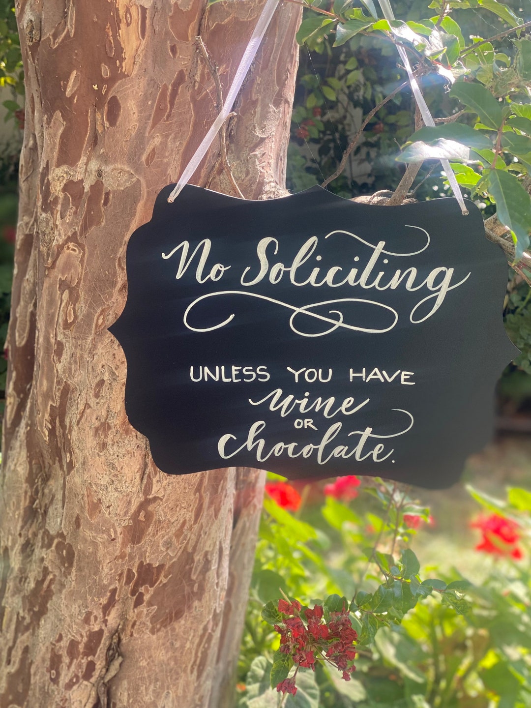 Polite no soliciting sign - Etsy Österreich