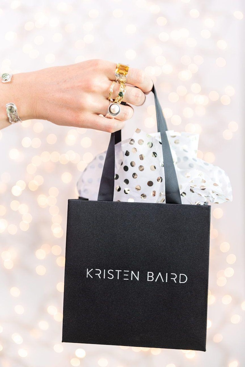 50 Customizable High-end Paper Bags With Satin Ribbon Handles ...