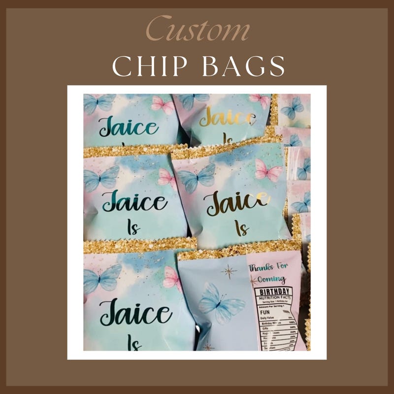 Custom Chip Bags - Etsy