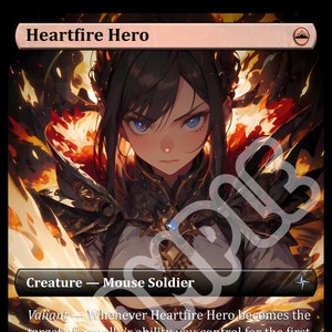 Heartfire Hero Waifu MTG Foil Custom - Etsy