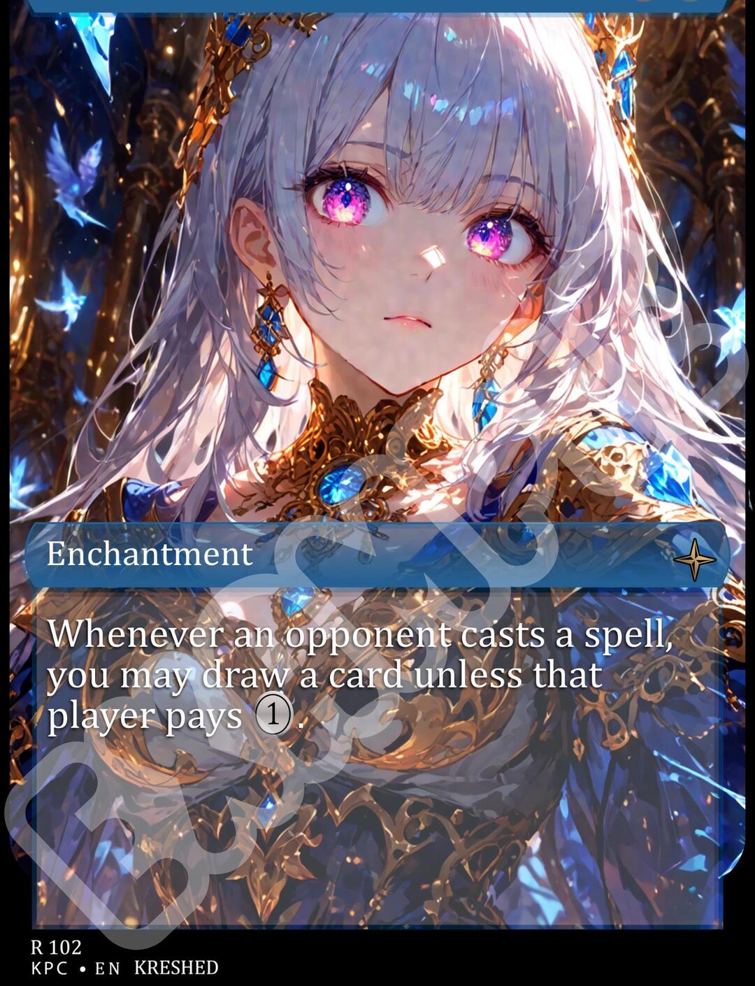 Rhystic Study - Anime Foil Custom - Etsy