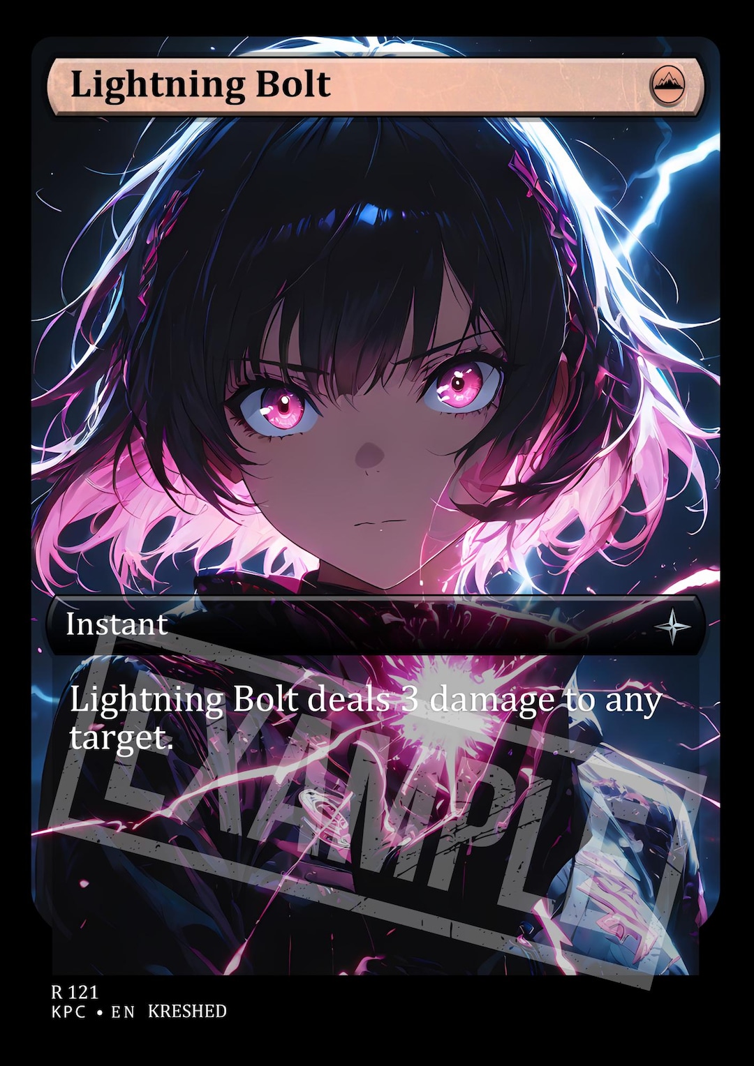 Lightning Bolt Anime Foil Proxy - Etsy