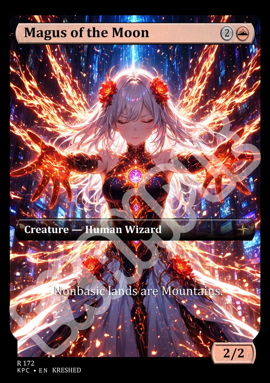Magus of the Moon Waifu Foil Custom - Etsy