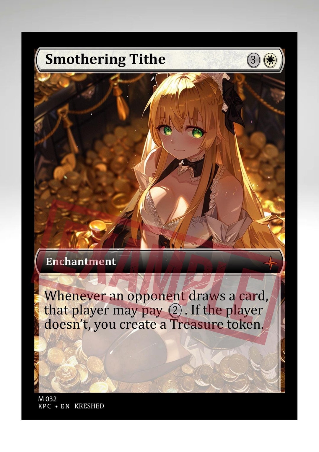 Smothering Tithe - Waifu Foil Proxy - Etsy