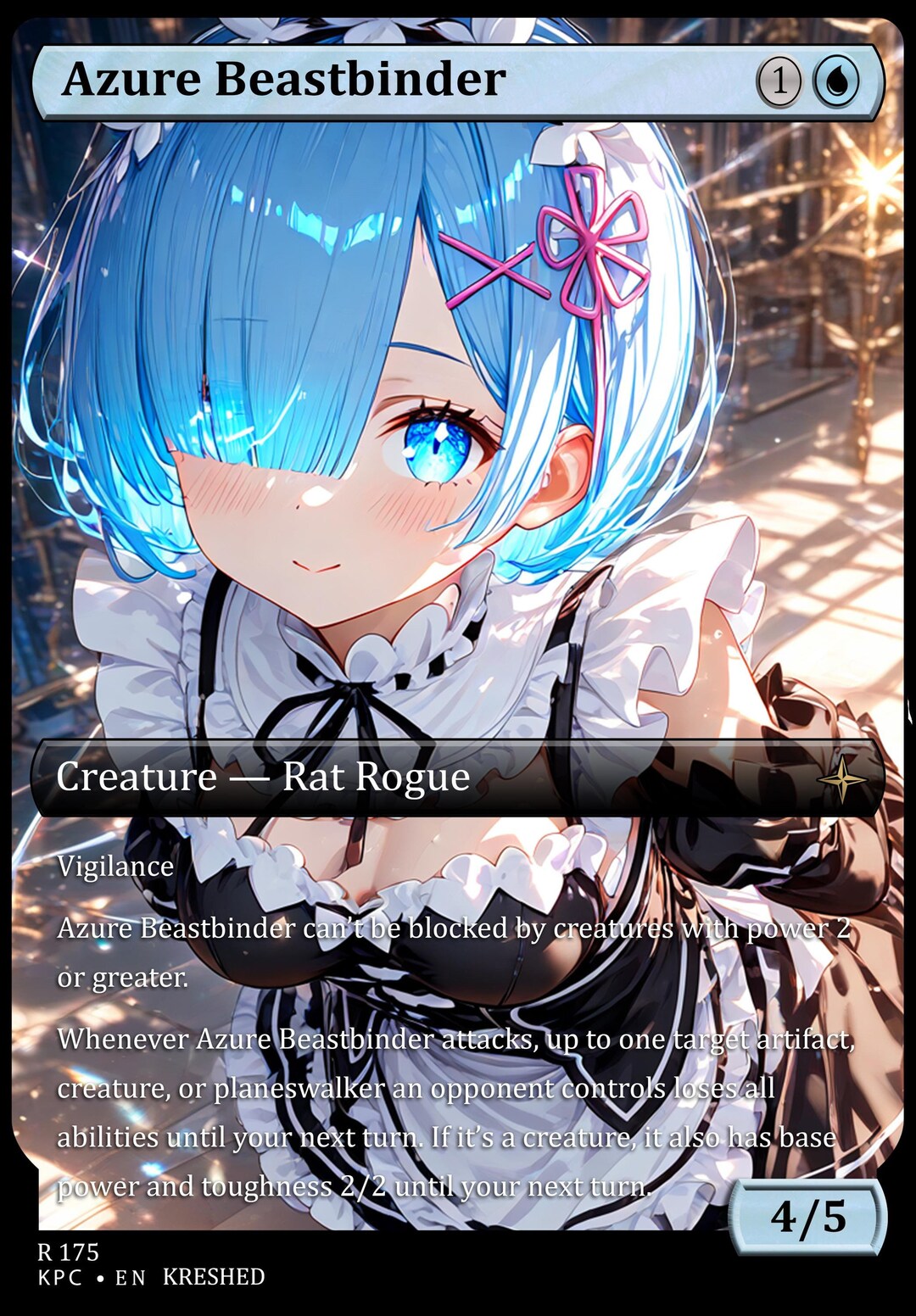 Azure Beastbinder Waifu Foil Custom - Etsy