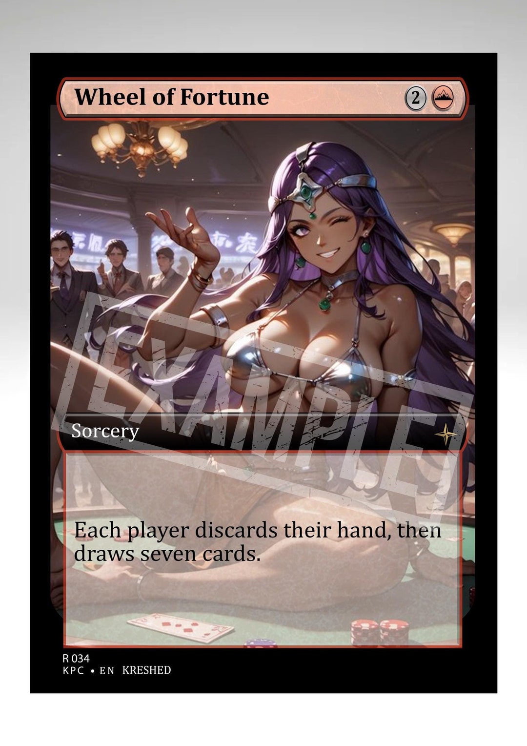 Wheel of Fortune Waifu Foil Proxy - Etsy