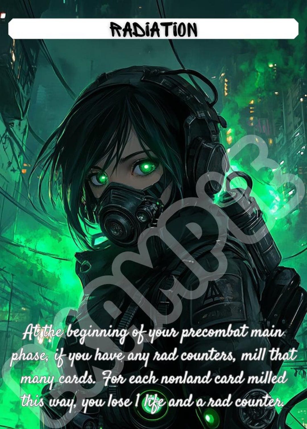 Radiation Counter MTG Token Foil Custom - Etsy