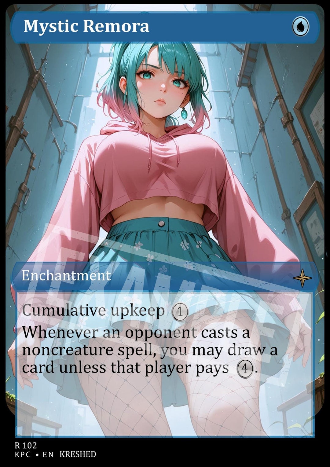 Mystic Remora Waifu Proxy Foil - Etsy